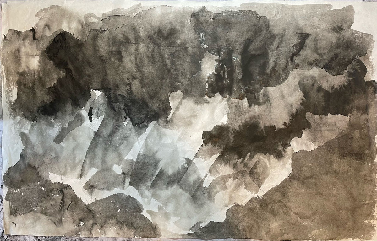 Artwork by Colin Campbell, "summer storm" – ★Kobaien Sumi Ink Stick ...